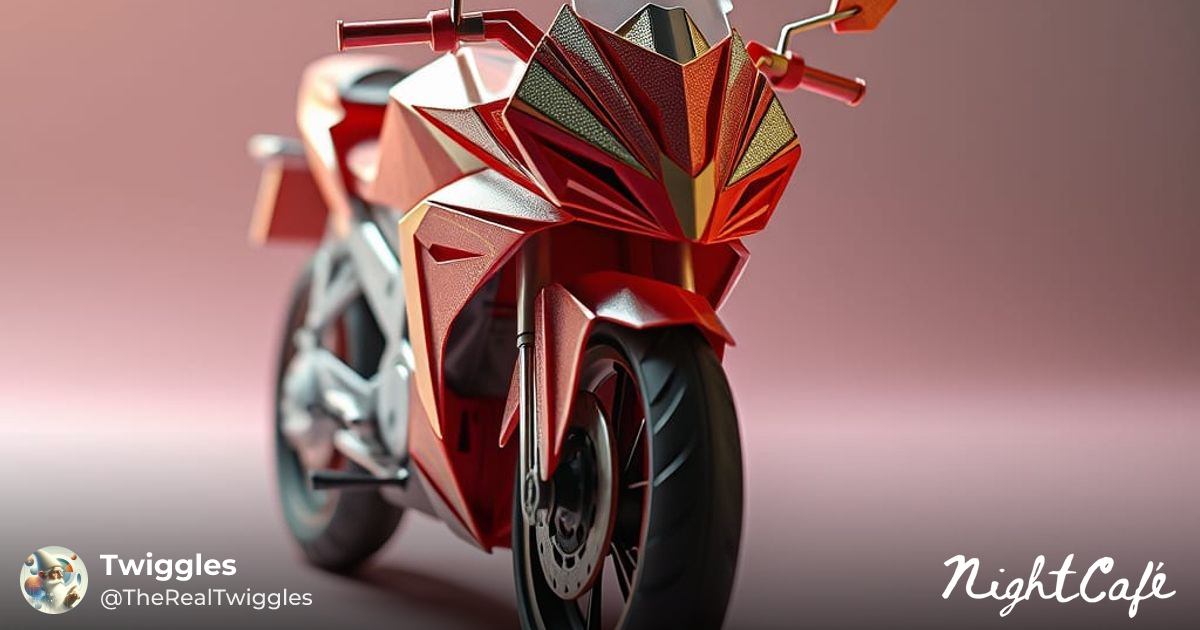 Origami Motorcycle - Origami Motorcycle: Hyperrealistic Pape...