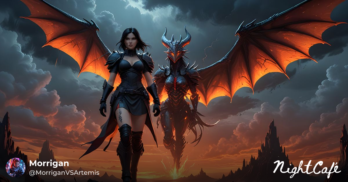 tifa bahamut outfit - Bahamut Goddess in Epic Digital Art