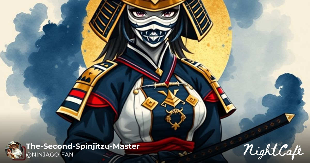 Android Samurai in Sumi-e Style - AI Art