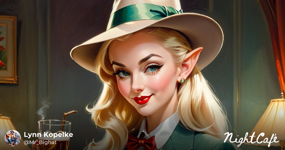 The Detective of Elvendell - Confident Elf Detective in Impr...