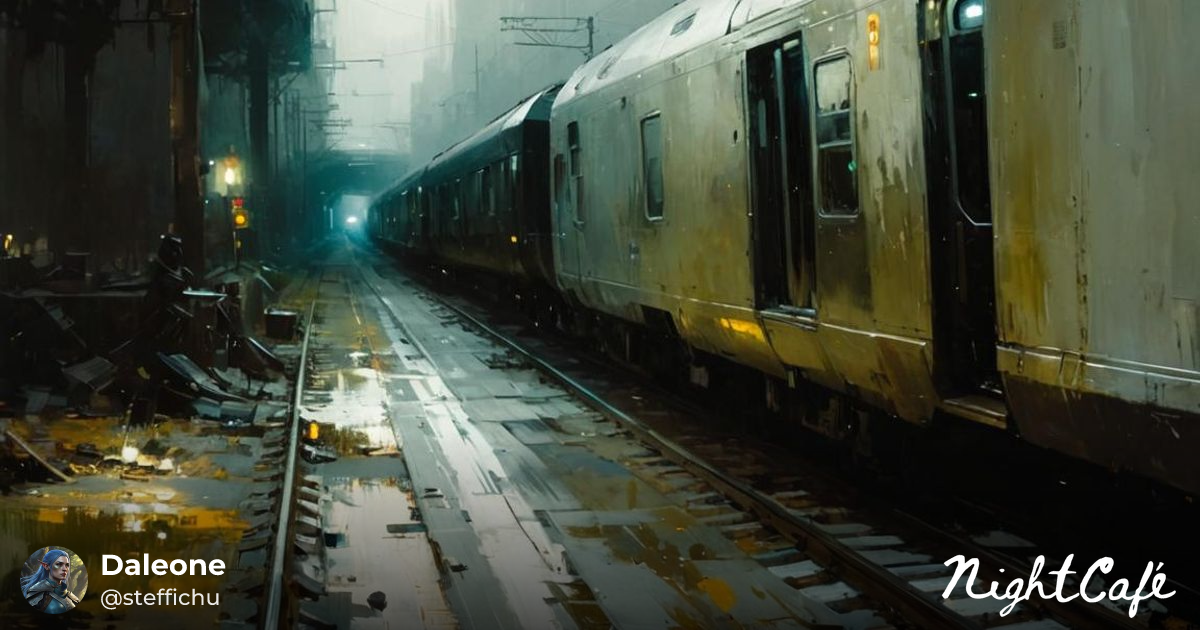 Liminal Space - Eerie Train in Liminal Space as Urban Impres...