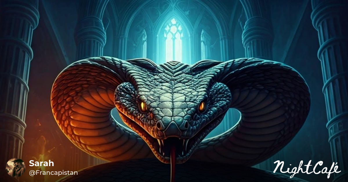 Thulsa Doom in Snake Form 6 - Epic Fantasy Art of Snake Wiza...