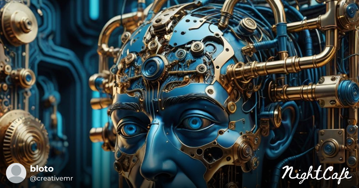 Surreal Machine Translates Silence with Blue Circu... - AI Art