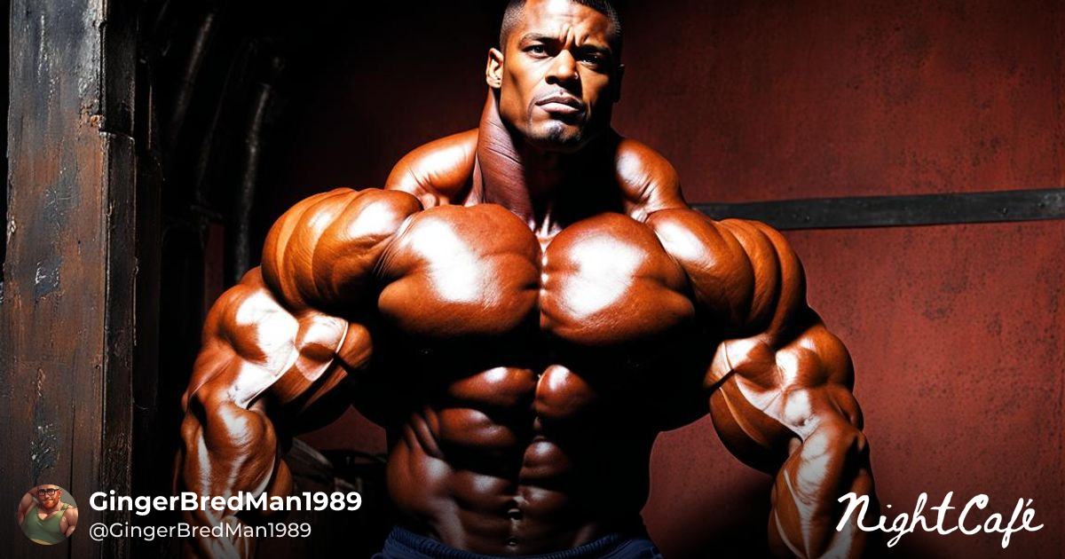 Colossal Mass Monster - Hyper-Muscular Bodybuilder in Gym: H...