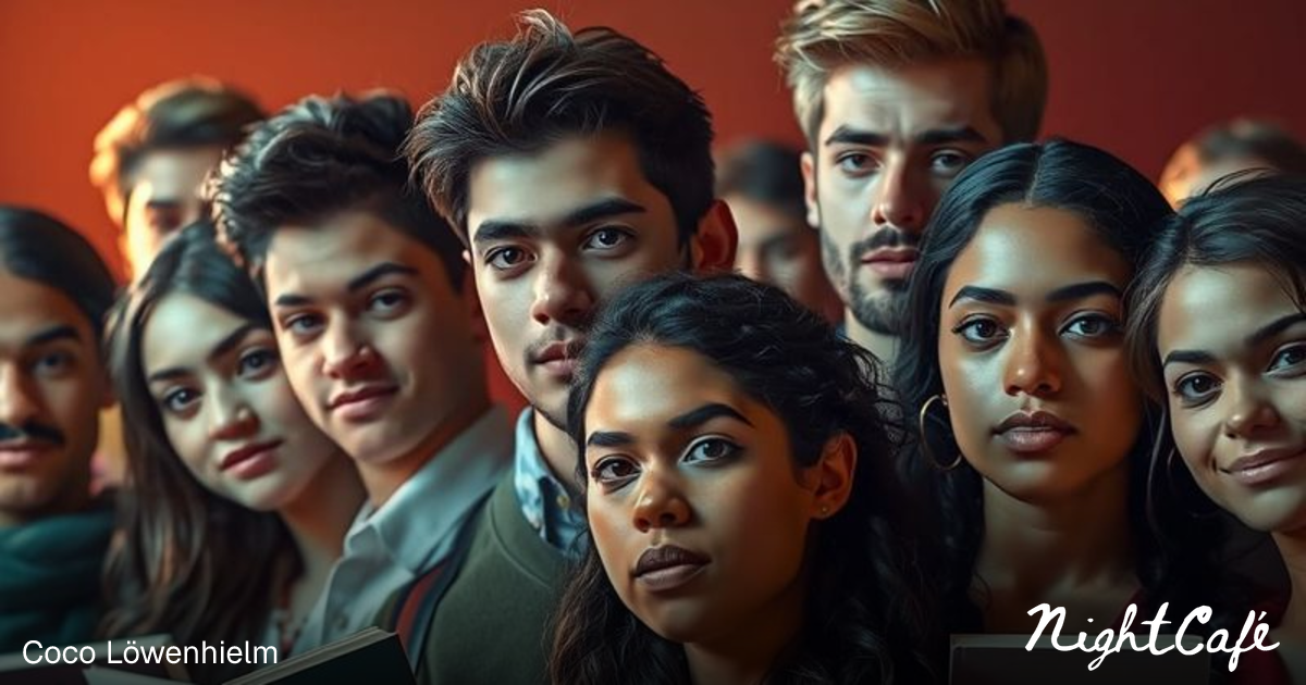 Diverse Students With Unique Interests In Vibrant ... - AI Art