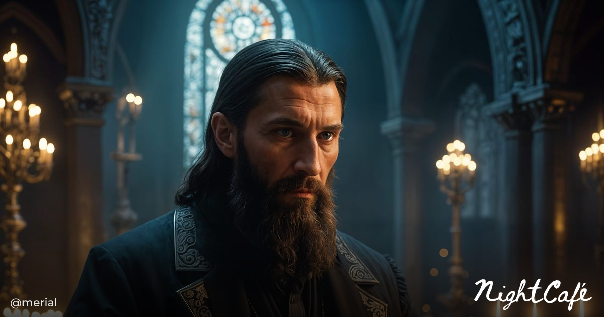 Rasputin's Modern Selfie: Cinematic 8K Portrait - AI Art