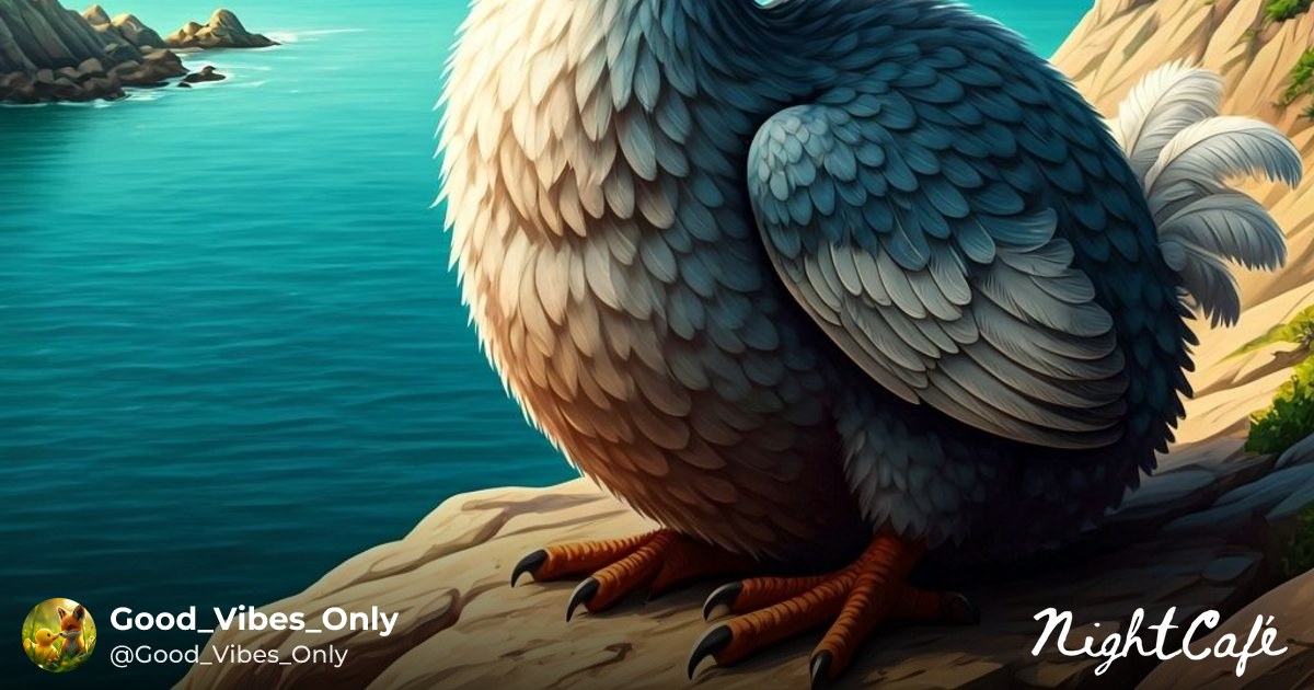 Dodo - the last of his kind.. - Dodo Bird on Cliffs in Di...