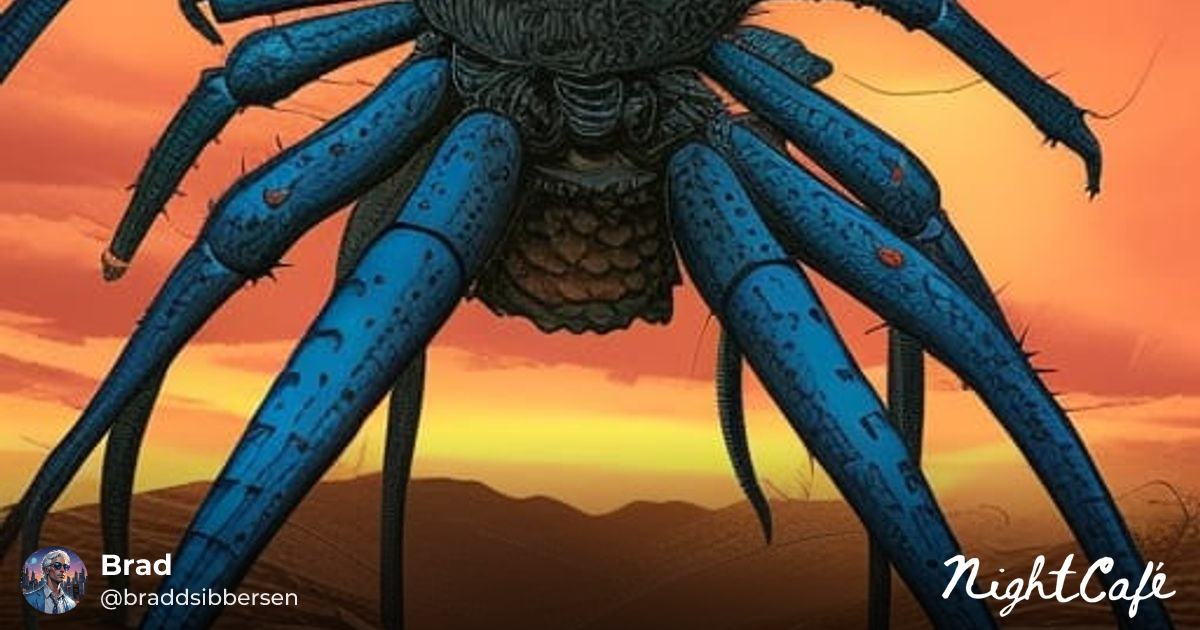 Giant desert spiders