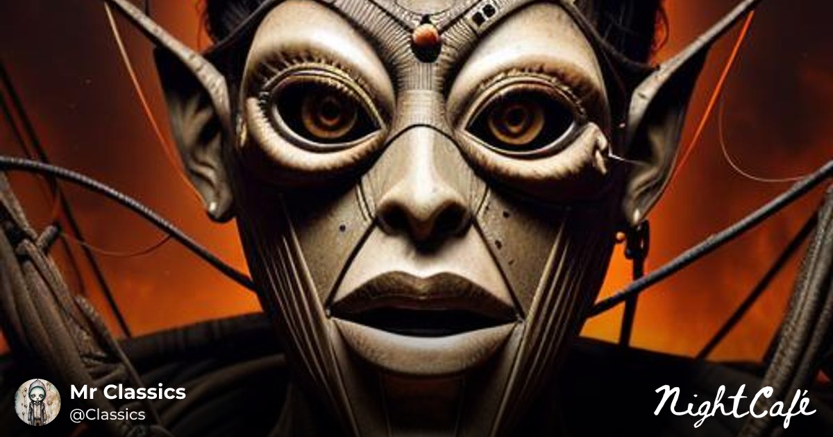 Surreal Mummy Sculpture with Fish Eyes: Abstract D... - AI Art