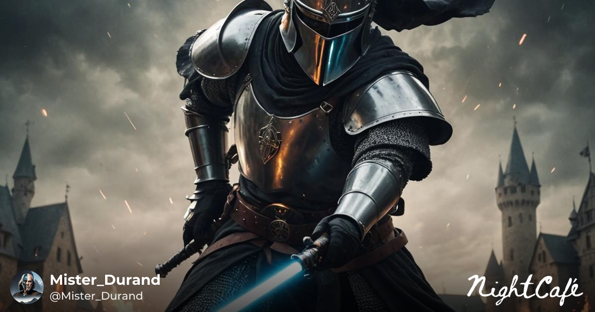 Medieval Jedi Knight - Medieval Knight with Lightsabers in C...