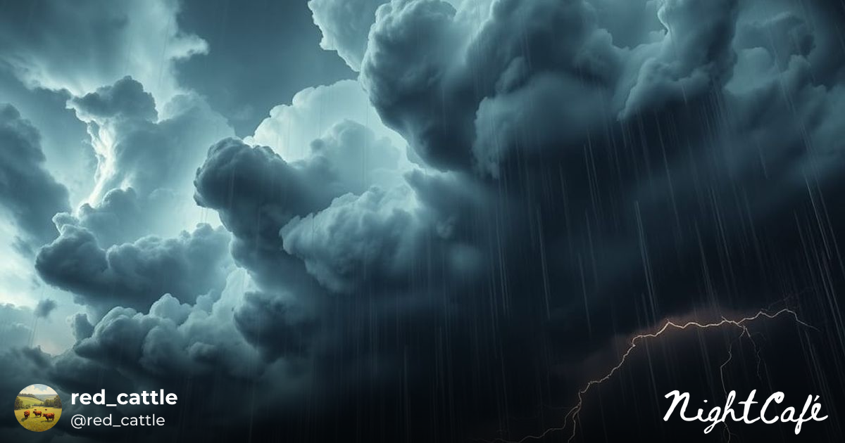 a rainstorm - Dramatic Outback Rainstorm in Photorealistic S...