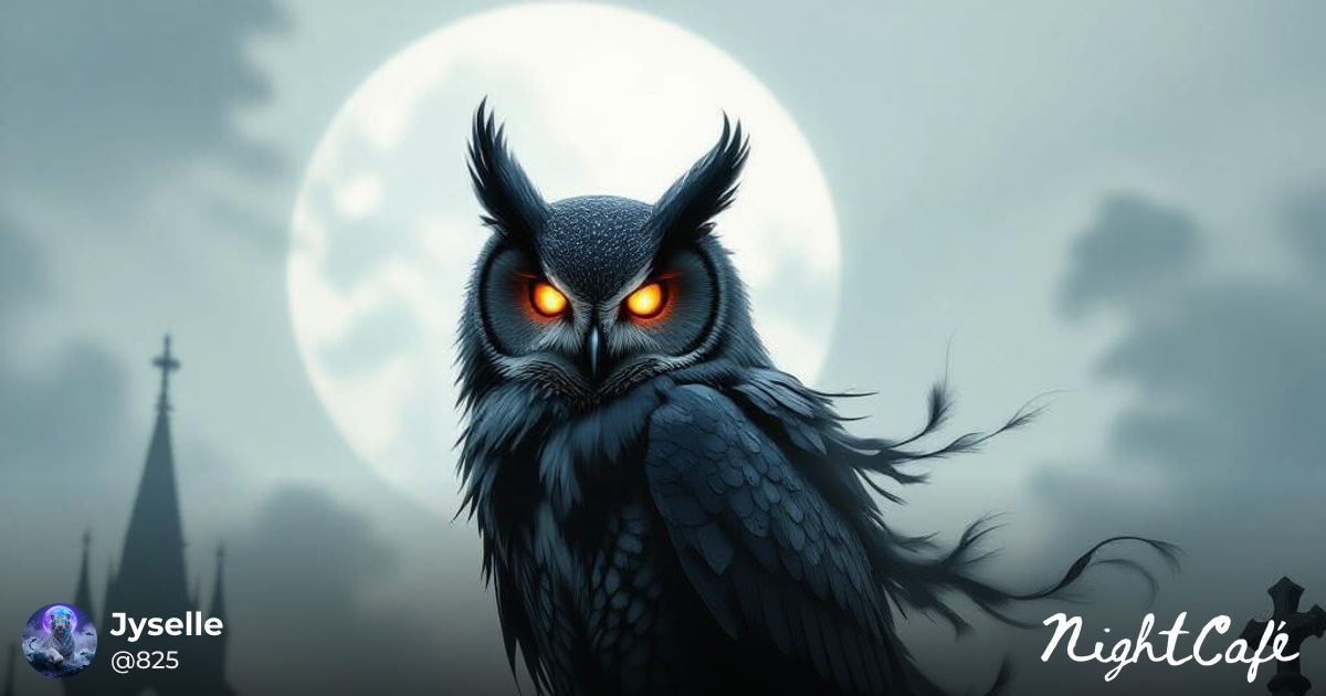 The Watcher Owls - Shadow Owl - The Midnight Veil 4/5