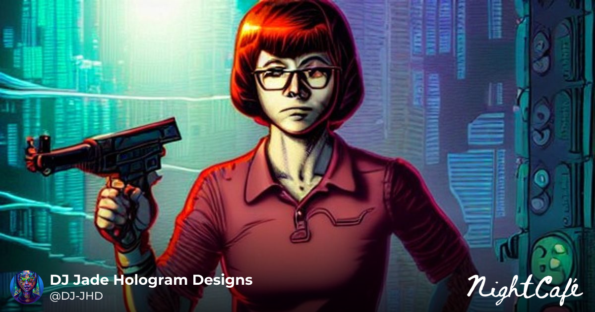 Velma's Got a Gun - Velma Dinkley as Cyberpunk Lone Survivor