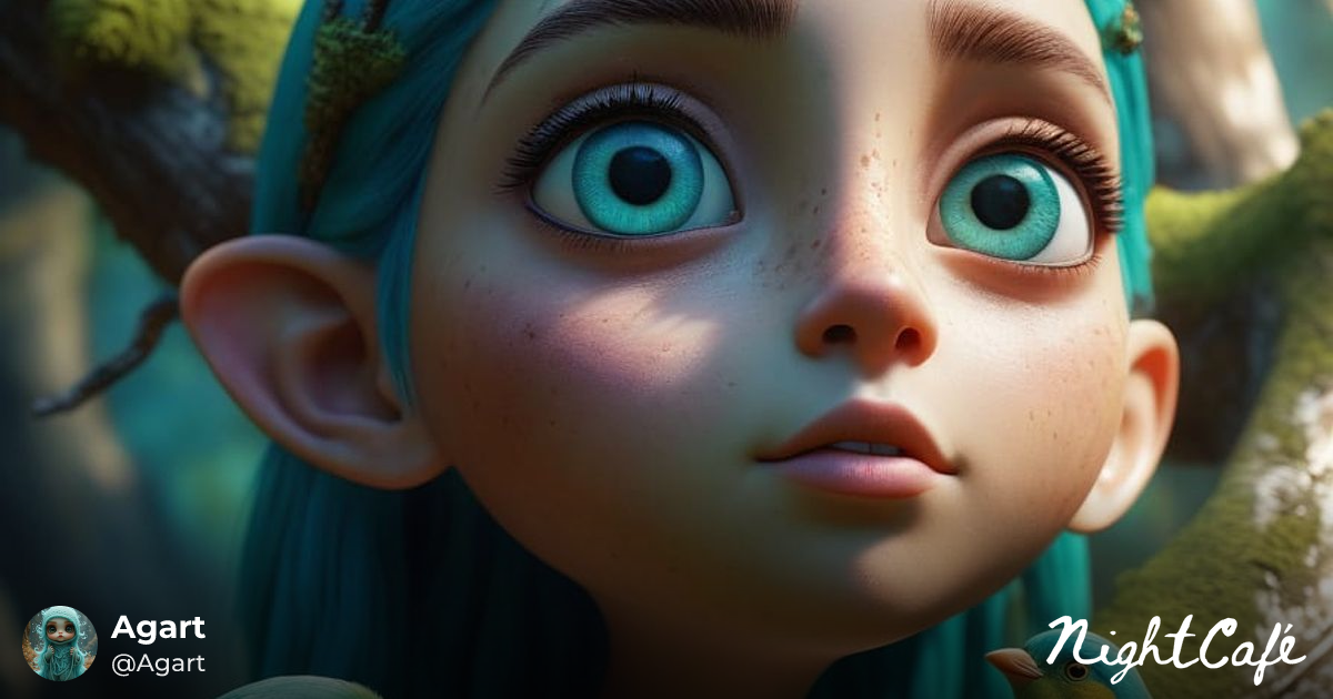 elfik - Hyperrealistic Elf in Lush Forest Concept Art