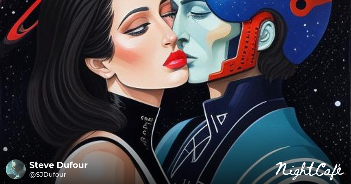 Planetary Romance - Detailed Gouache Painting of a Planetar...