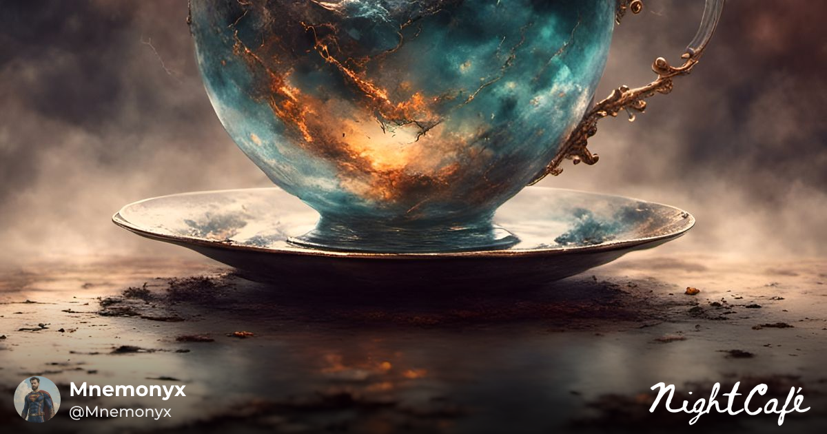 Shattering Teacup - Storm in a Teacup with Inky Halo