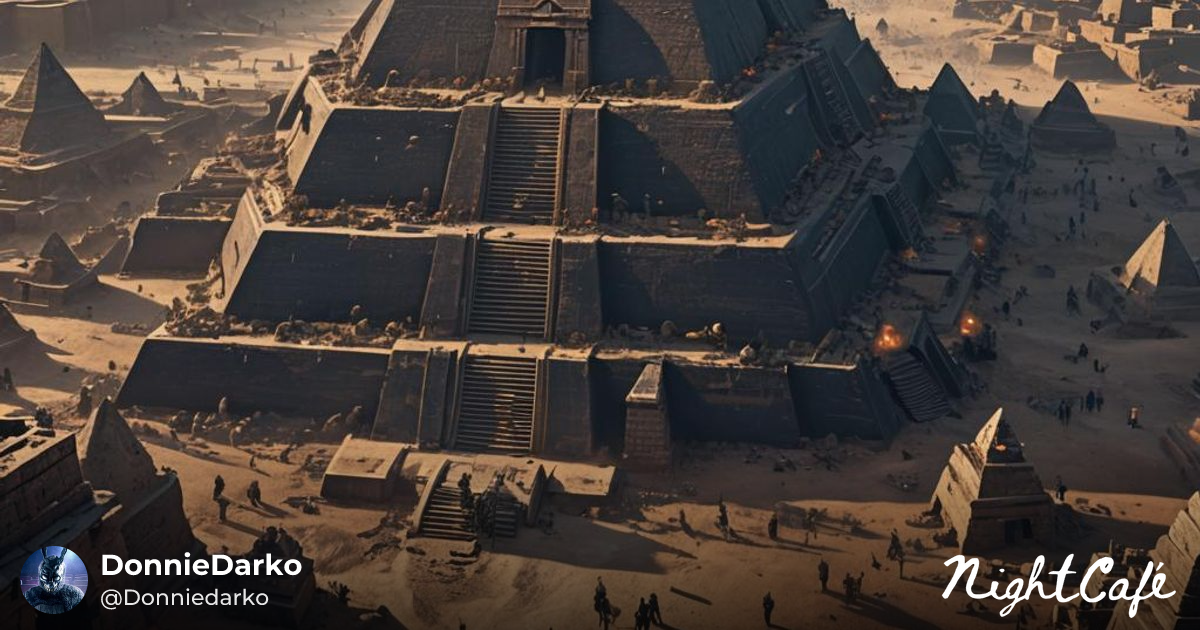 Pyramids, Eye, and Undead: Dark Fantasy Art - AI Art