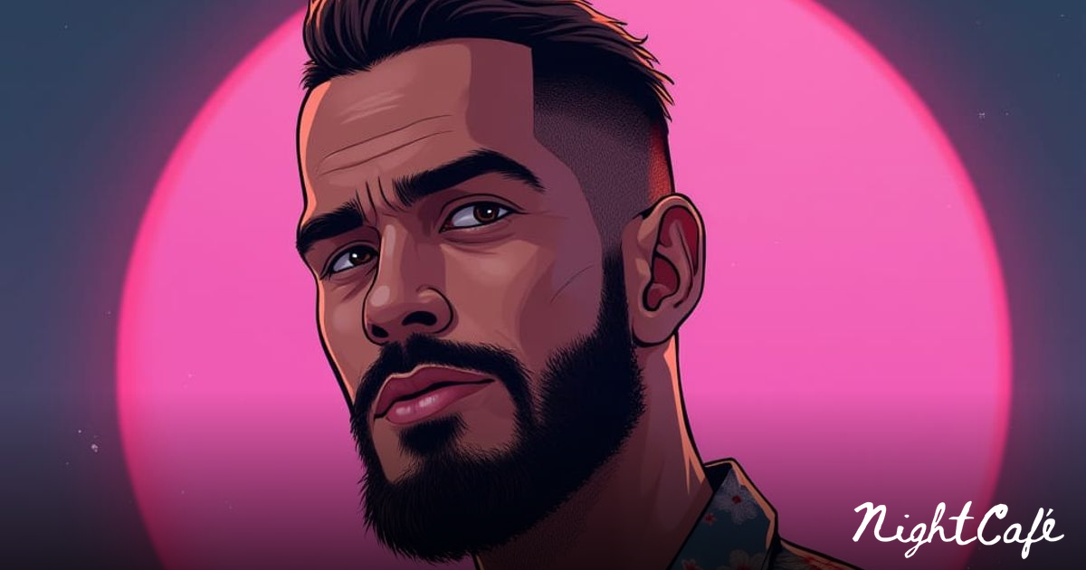 Stylized Portrait in Grand Theft Auto Style - AI Art