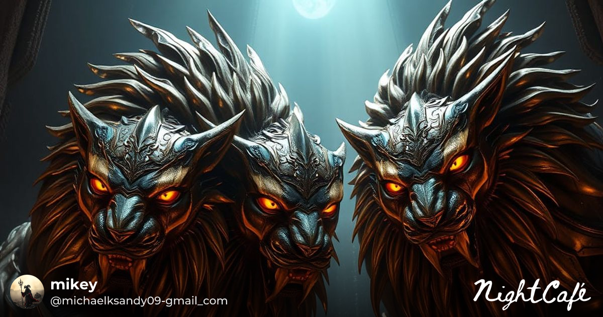 Aegis Beasts - Epic Lion-Like Beasts in Bronze and Gold Armo...