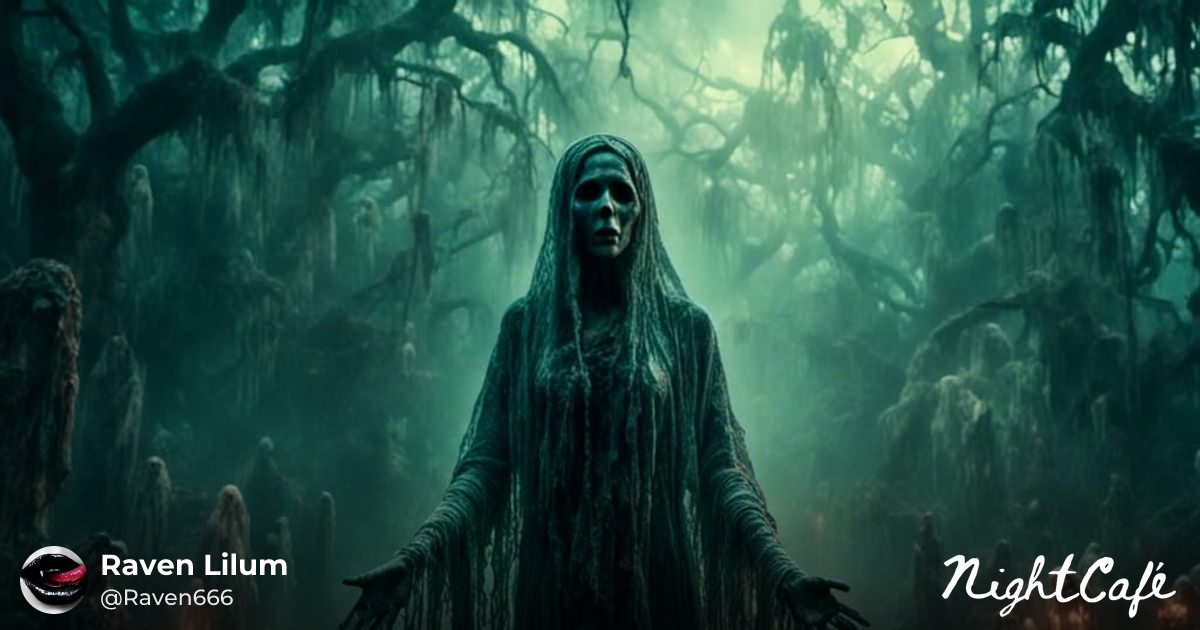 La Llorona: Macabre Ghost in Mexican Folklore - AI Art