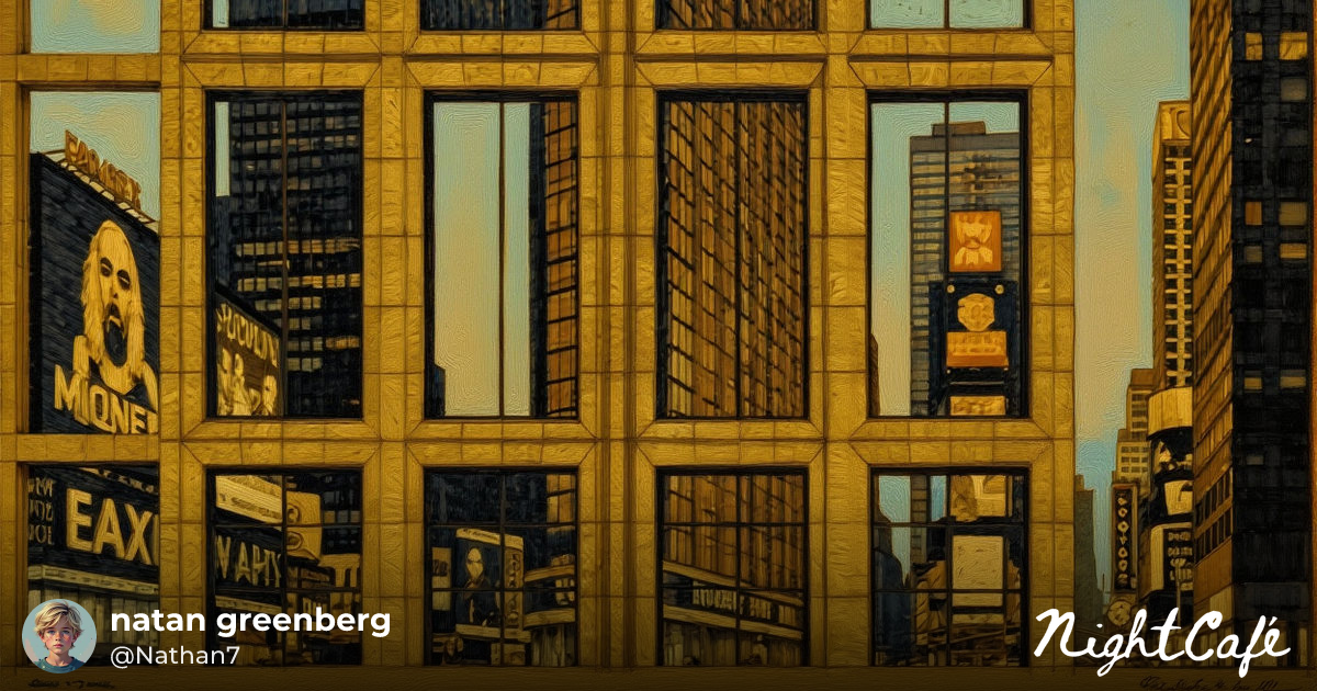 Architectural Sketch: Times Square Skyscraper in B... - AI Art