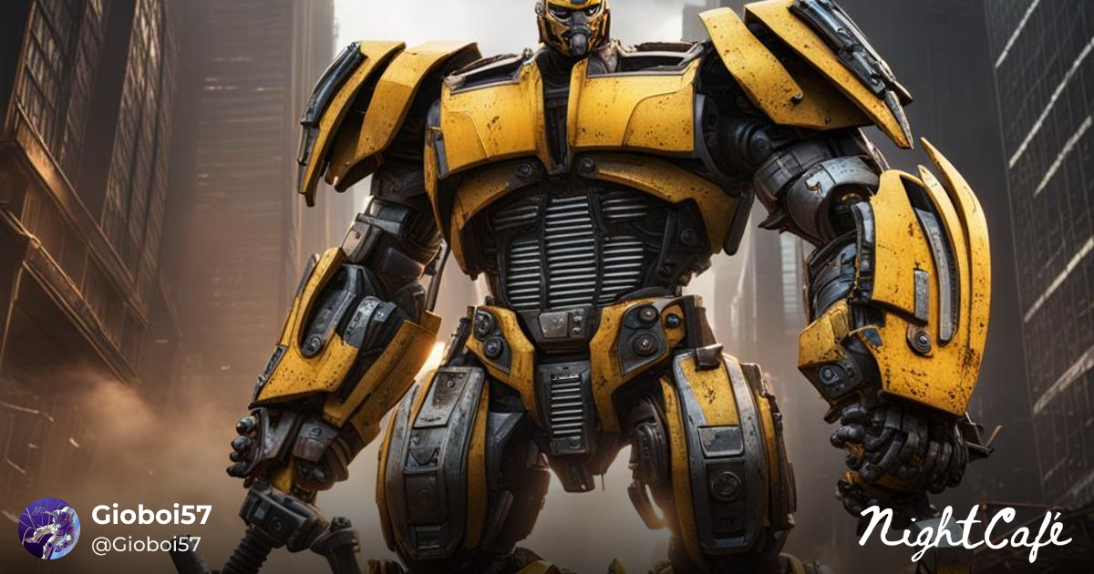 Pittsburgh Steeler Transformer with Hammer in Deta... - AI Art