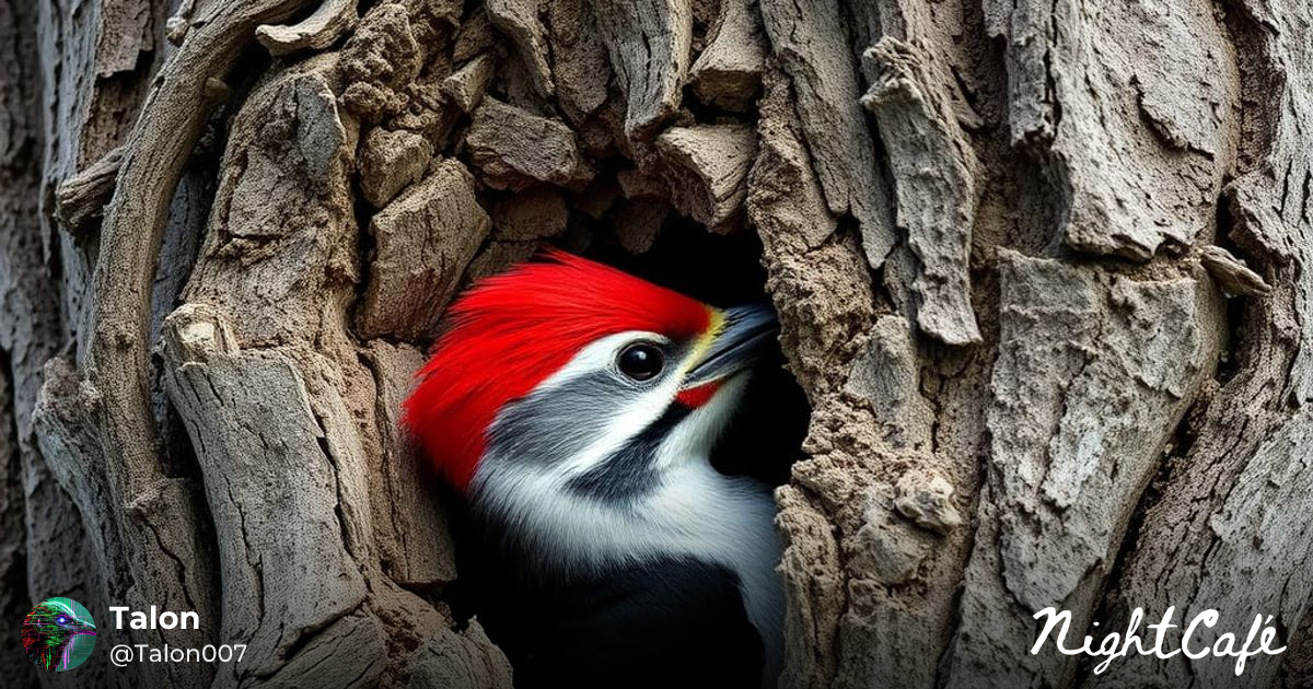 Red Headed Woodpecker - Rounding out his Walls