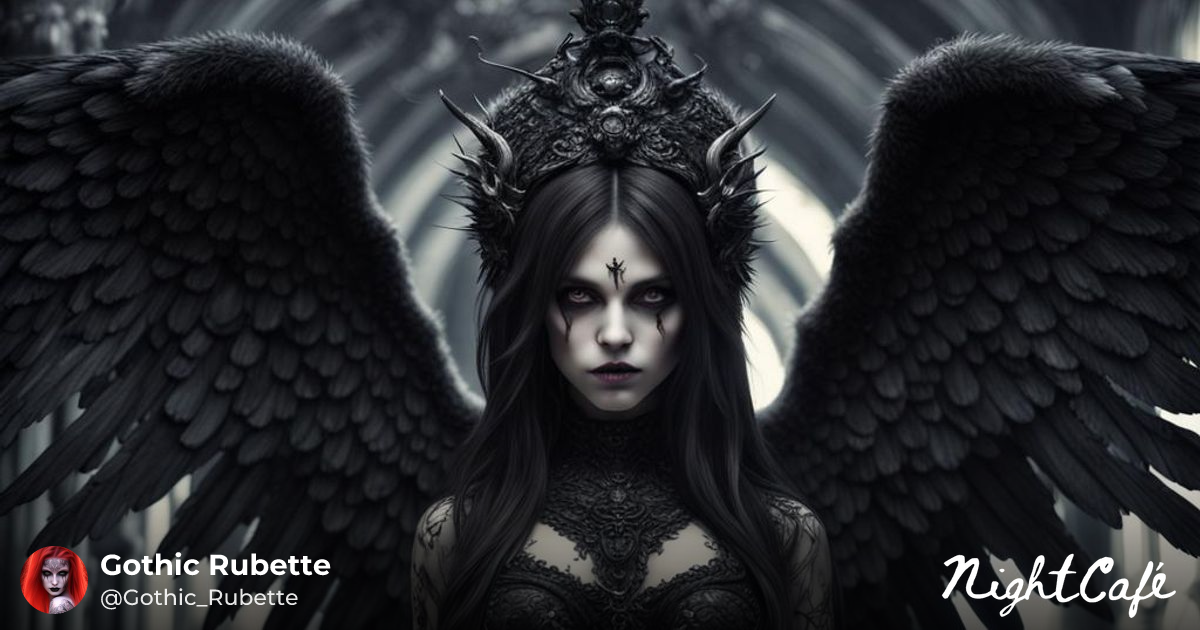 Angel of death - Gothic Angel of Death in 2.5D Digital Fanta...