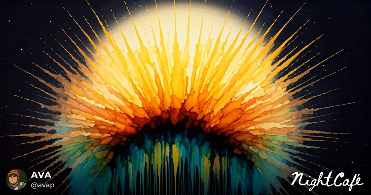 Flower bouquet - Exploding Cosmic Flower Bouquet in Mixed Me...