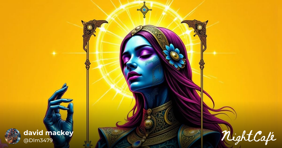 Black, Gold, silver, and blue tinfoil tarot Wheel of Fortune