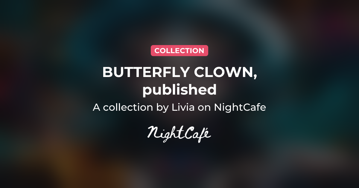 BUTTERFLY CLOWN, published - Collection of AI Generated Art by Livia ...