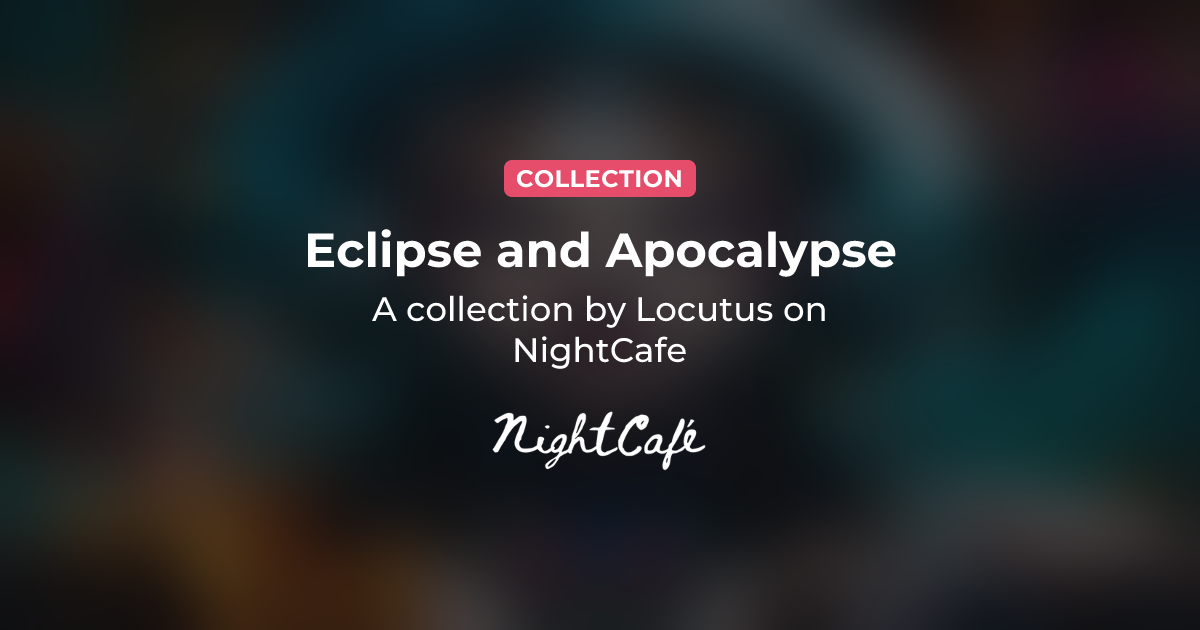 Eclipse and Apocalypse - Collection of AI Generated Art by Locutus ...