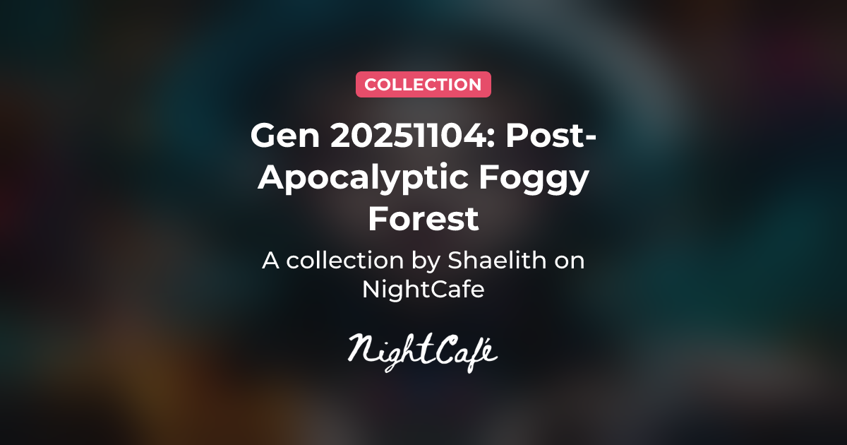 Gen 20251104: Post-Apocalyptic Foggy Forest - Collection of AI ...