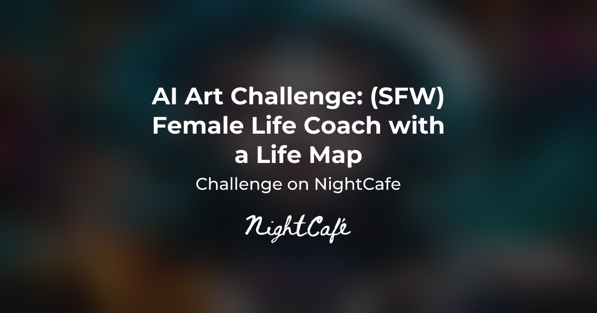 Challenge Results for (SFW) Female Life Coach with a Life Map - NightCafe