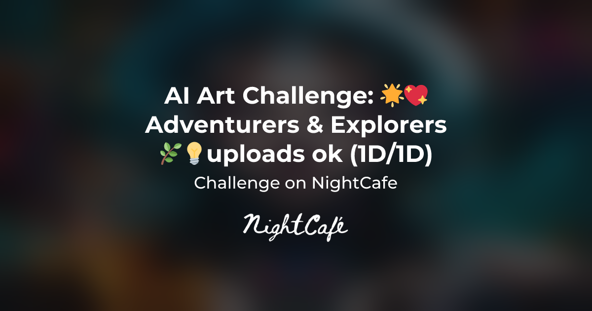 Challenge Results for 🌟💖Adventurers & Explorers🌿💡uploads ok (1D/1D) - NightCafe