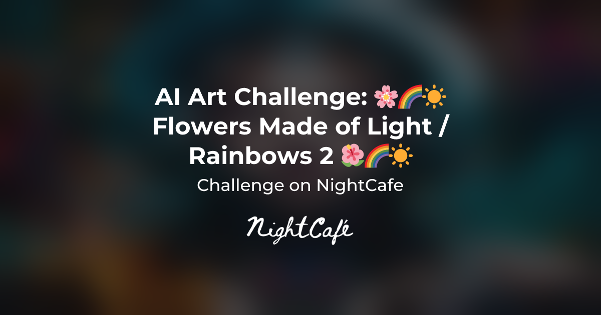 Challenge Results for 🌸🌈☀️ Flowers Made of Light / Rainbows 2 🌺🌈☀️ ...