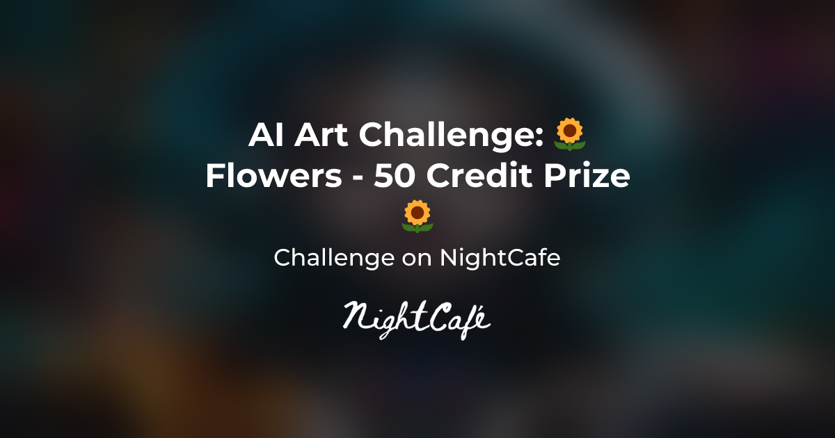 Challenge Results for 🌻Flowers - 50 Credit Prize🌻 - NightCafe