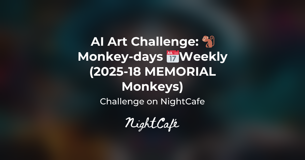 Challenge Results for 🐒Monkey-days 📅Weekly (2025-18 MEMORIAL Monkeys) - NightCafe