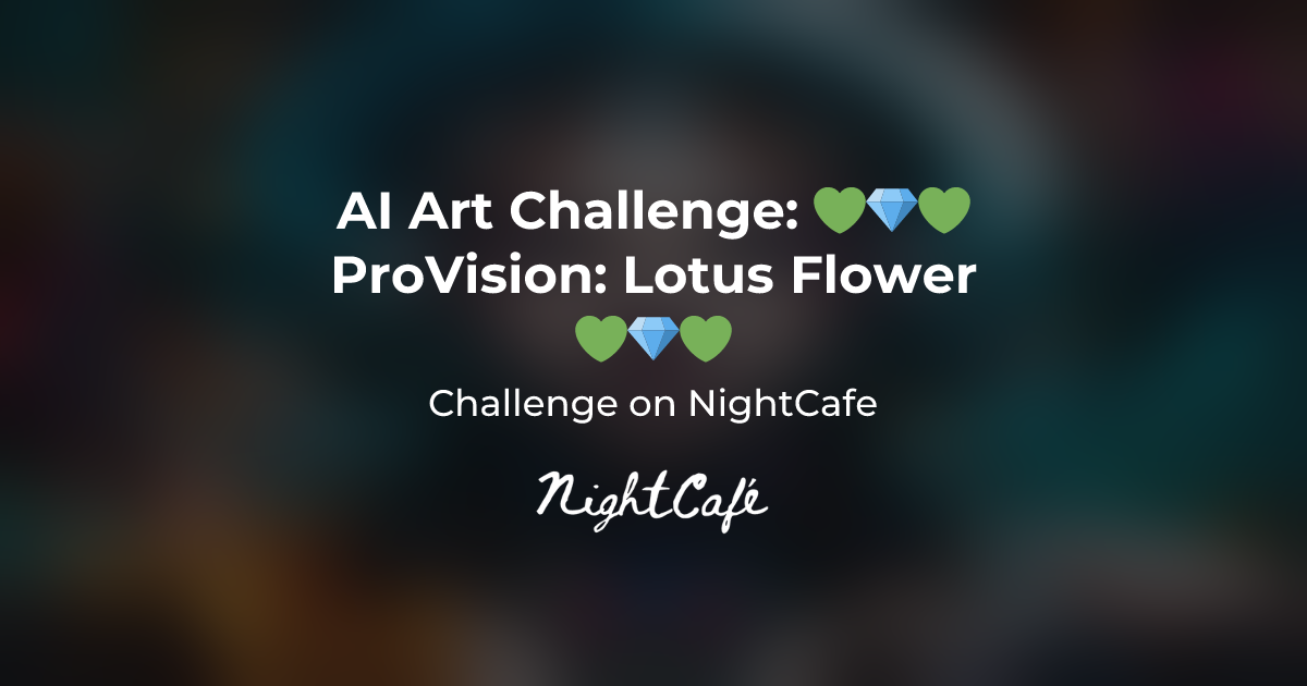 Challenge Results for 💚💎💚 ProVision: Lotus Flower 💚💎💚 - NightCafe