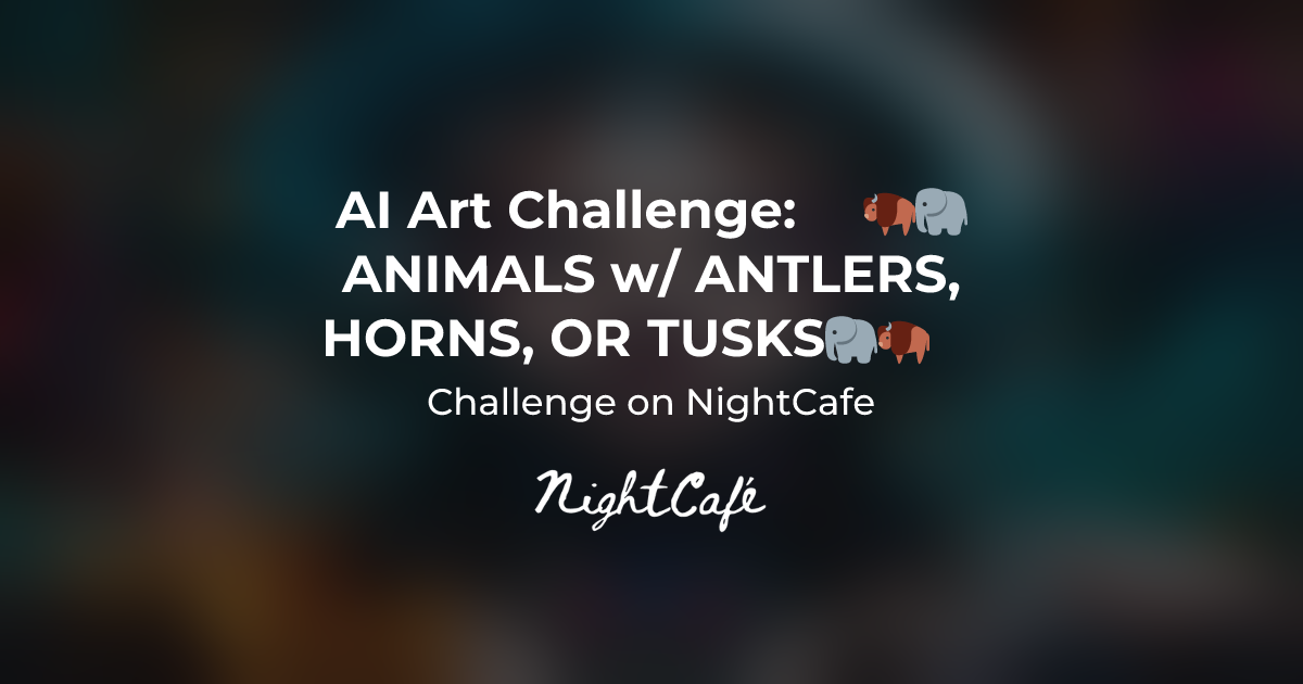 Challenge Results for 🫎🦬🐘ANIMALS w/ ANTLERS, HORNS, OR TUSKS🐘🦬 ...