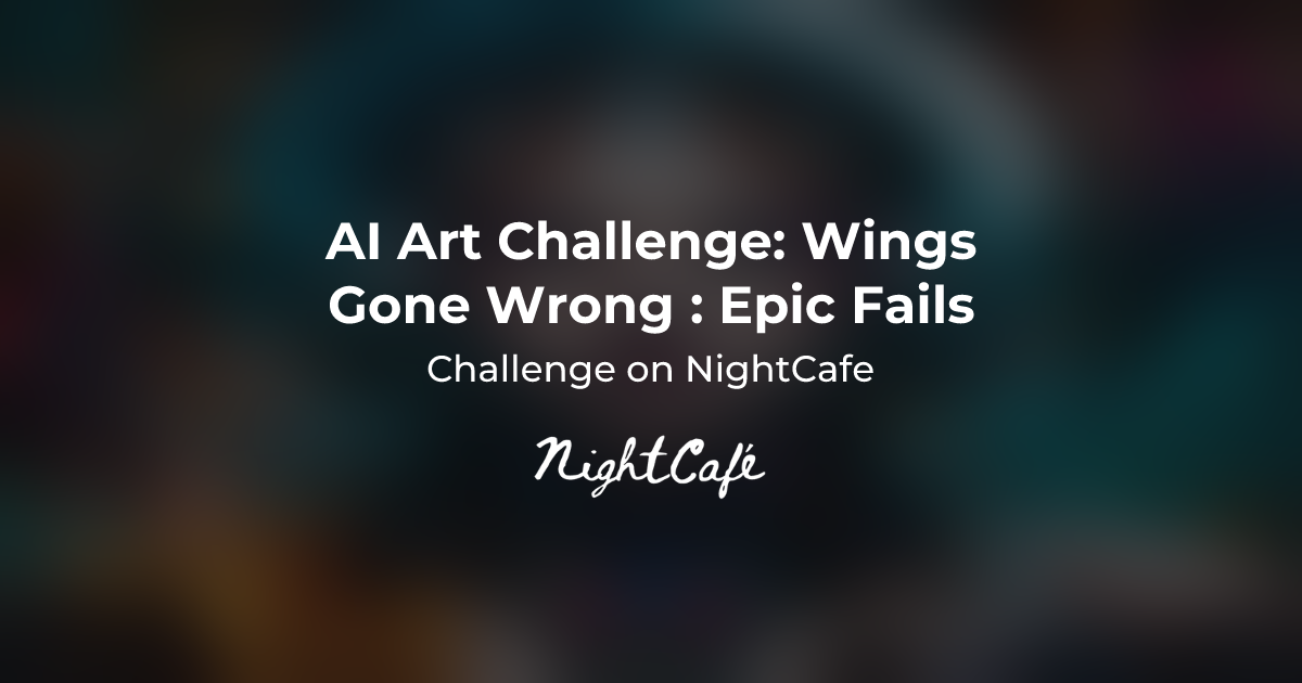 Challenge Results for Wings Gone Wrong : Epic Fails - NightCafe
