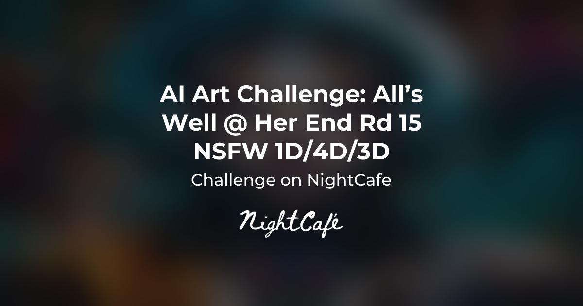 Challenge Results for All’s Well @ Her End Rd 15 NSFW 1D/4D/3D - NightCafe