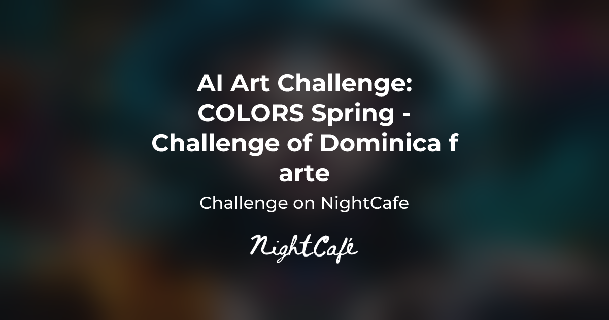 Challenge Results for COLORS Spring - Challenge of Dominica f arte ...