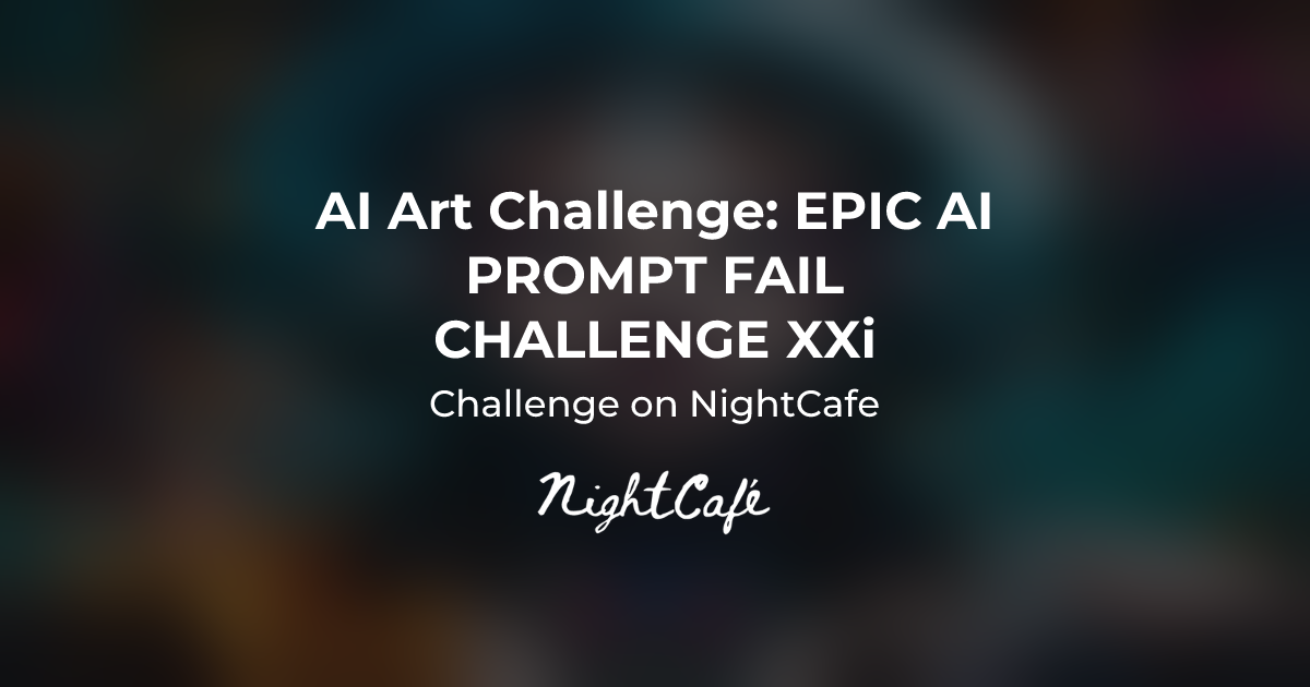 Challenge Results for EPIC AI PROMPT FAIL CHALLENGE XXi - NightCafe Creator
