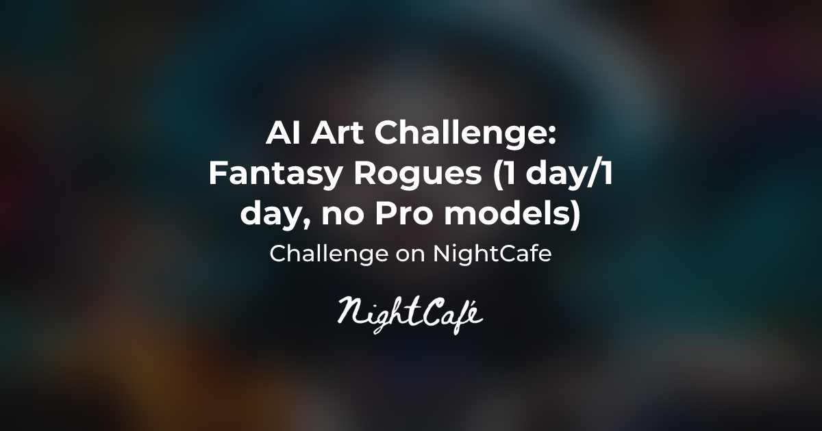 Challenge Results for Fantasy Rogues (1 day/1 day, no Pro models) - NightCafe