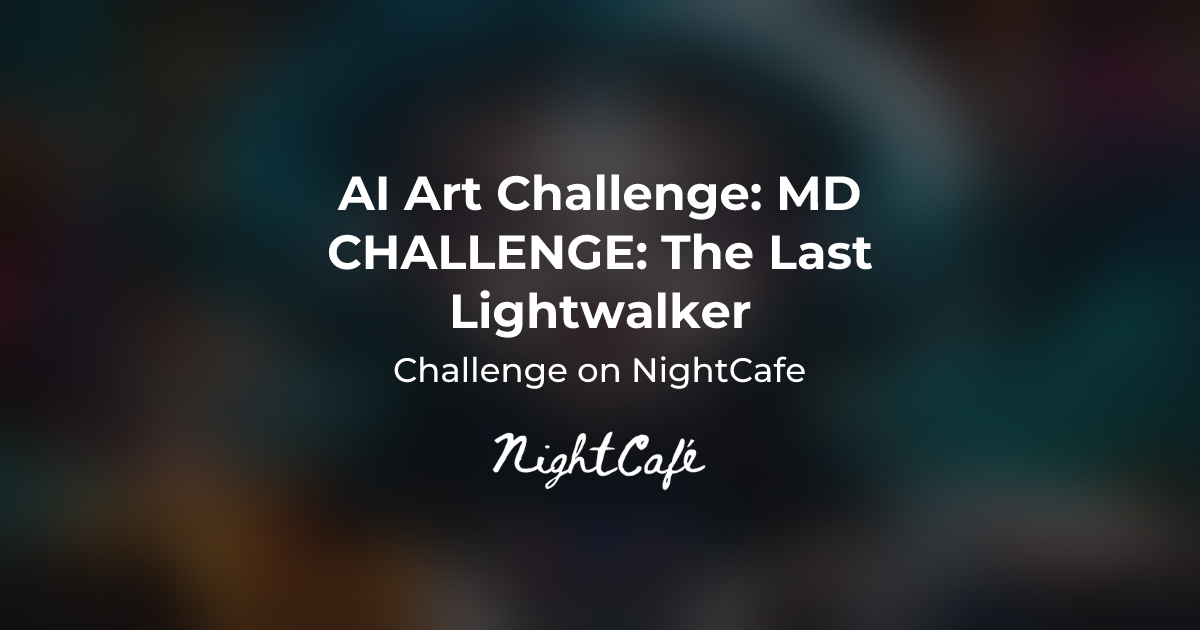 Challenge Results for MD CHALLENGE: The Last Lightwalker - NightCafe