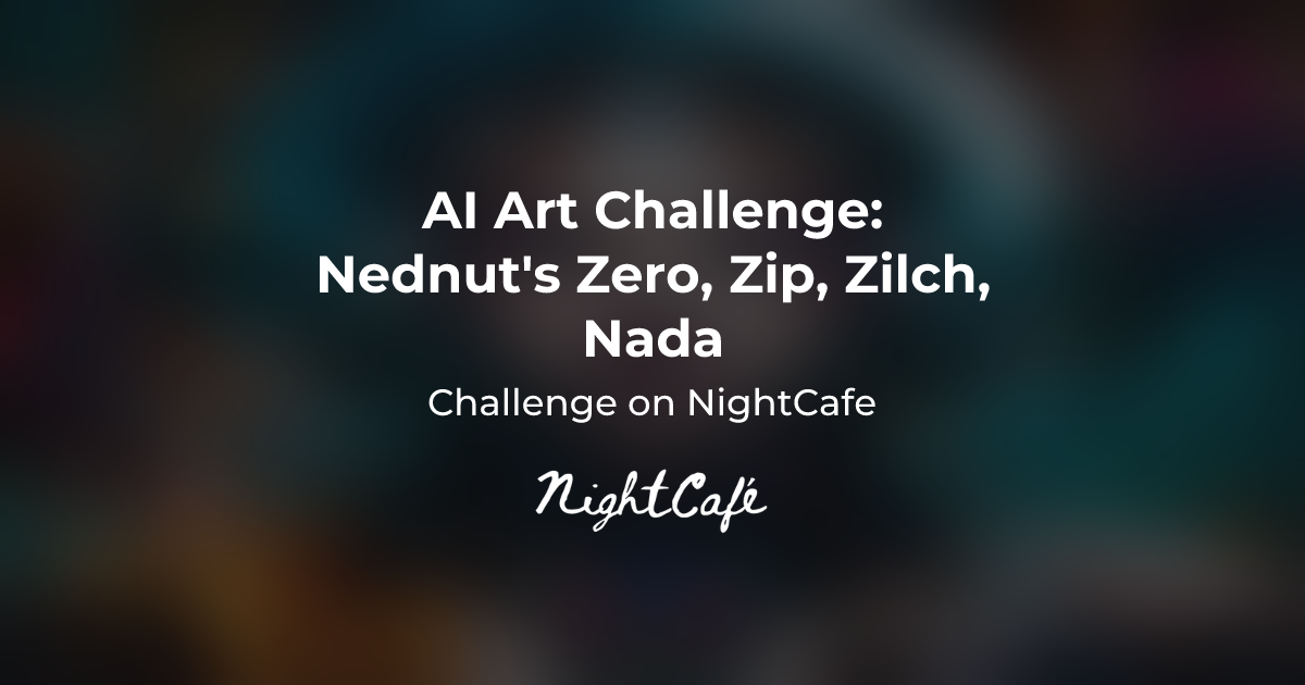 Challenge Results for Nednut's Zero, Zip, Zilch, Nada - NightCafe