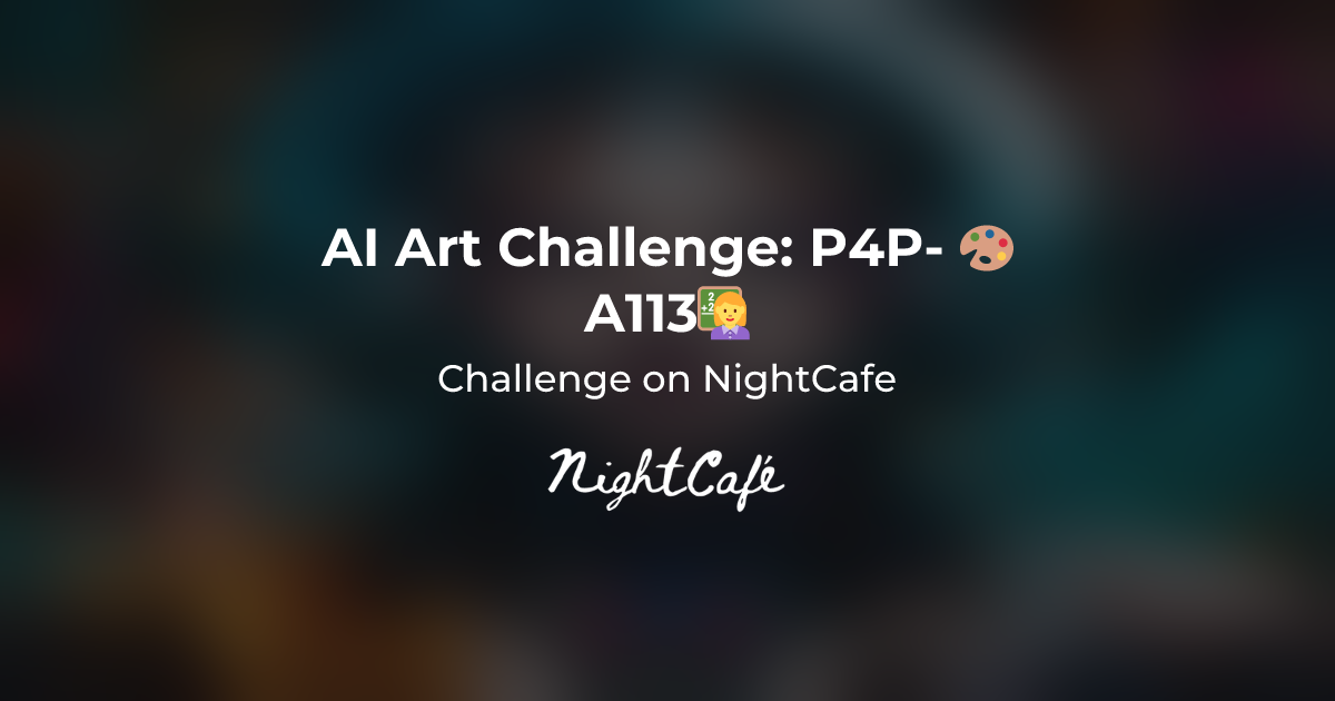 Challenge Results for P4P- 🎨A113👩‍🏫 - NightCafe