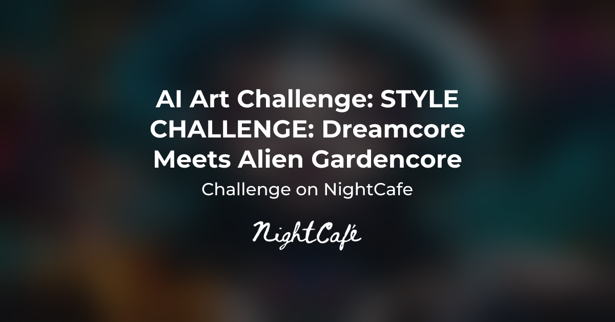 Challenge Results for STYLE CHALLENGE: Dreamcore Meets Alien Gardencore ...