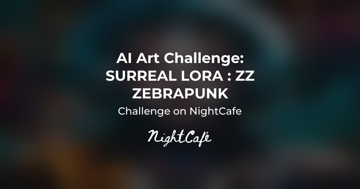 Challenge Results for SURREAL LORA : ZZ ZEBRAPUNK - NightCafe